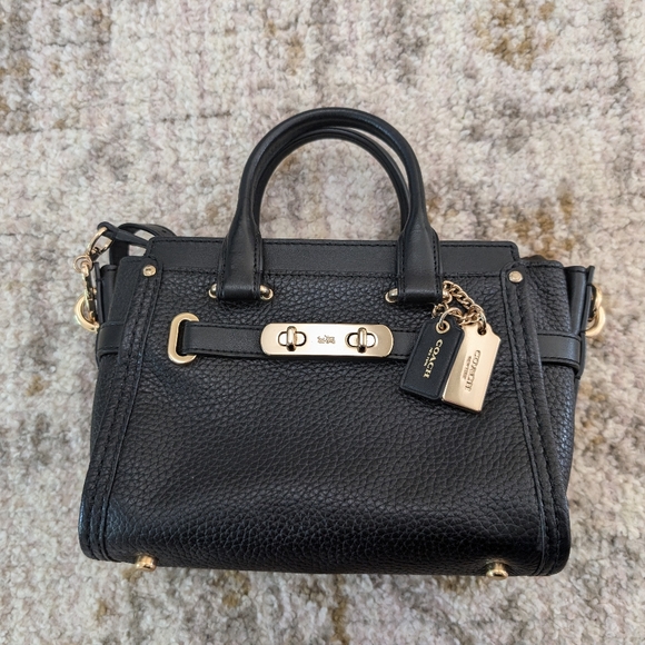 Coach | Bags | Coach Swagger 2 Pebble Leather Satchel Carryall ...